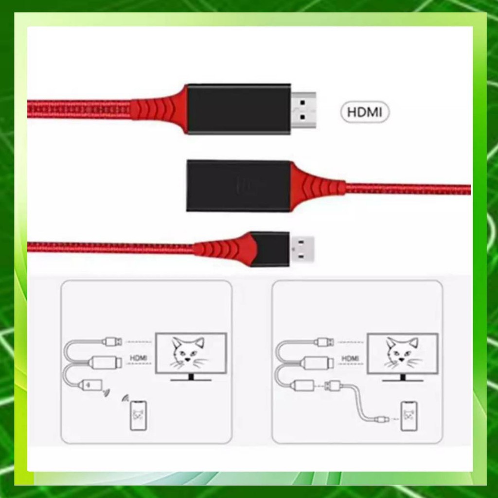 อะแดปเตอร์ 2 in 1 Cast USB Female + USB Male to HDMI HDTV Cable ...