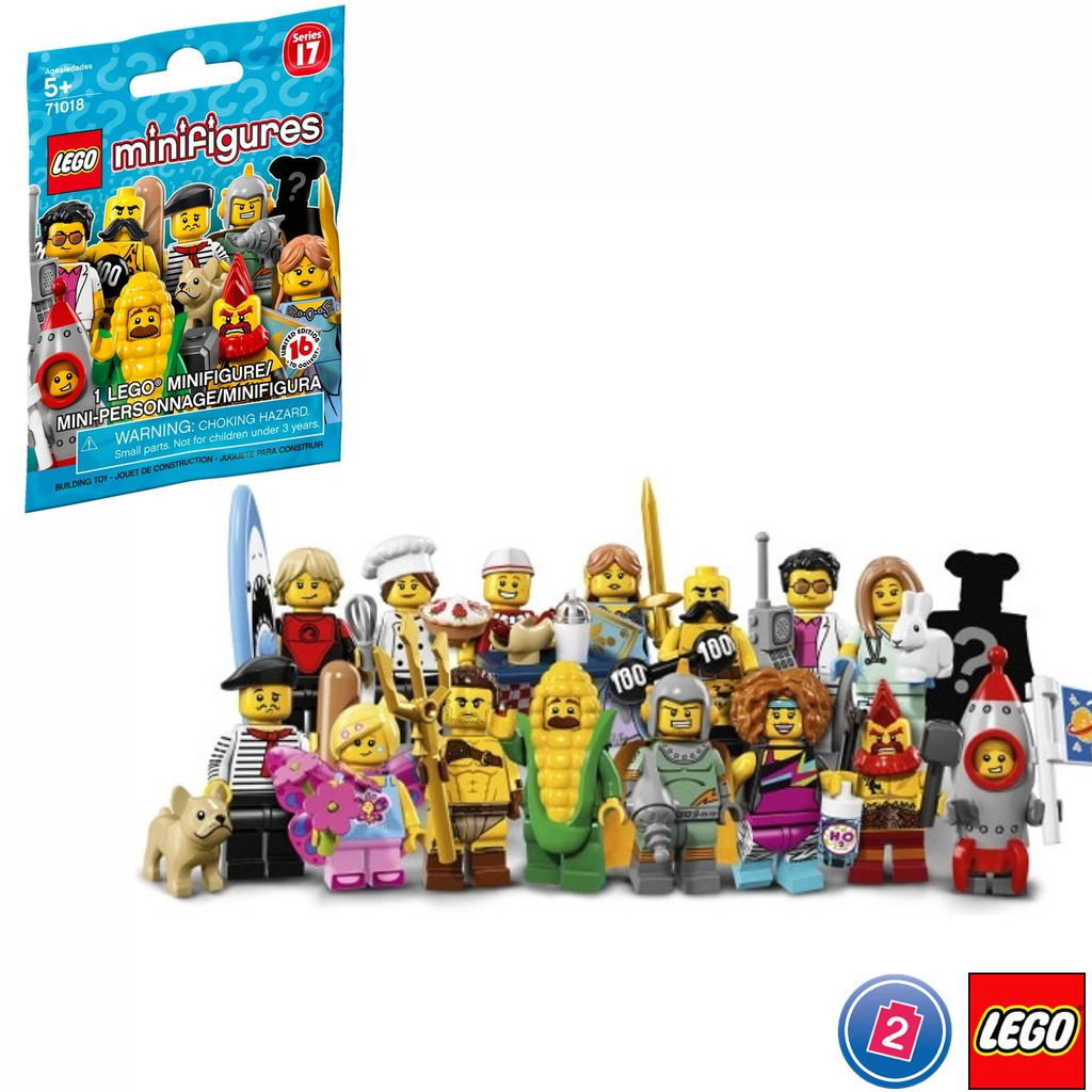 LEGO Exclusives 71018 Minifigures Series 17 (ครบชุด 16 แบบ - ซองถูกแกะ ...