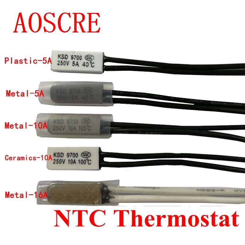 Thermostat 10C-240C KSD9700 100C 105C 110C 115C 120C Bimetal Disc ...