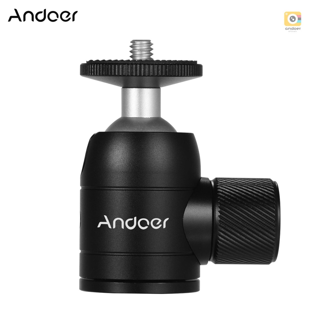 Andoer ขาตั้งกล้อง หัวบอล หมุนได้ 360 องศา สําหรับกล้อง DSLR ไม้เซลฟี่ | Shopee Thailand