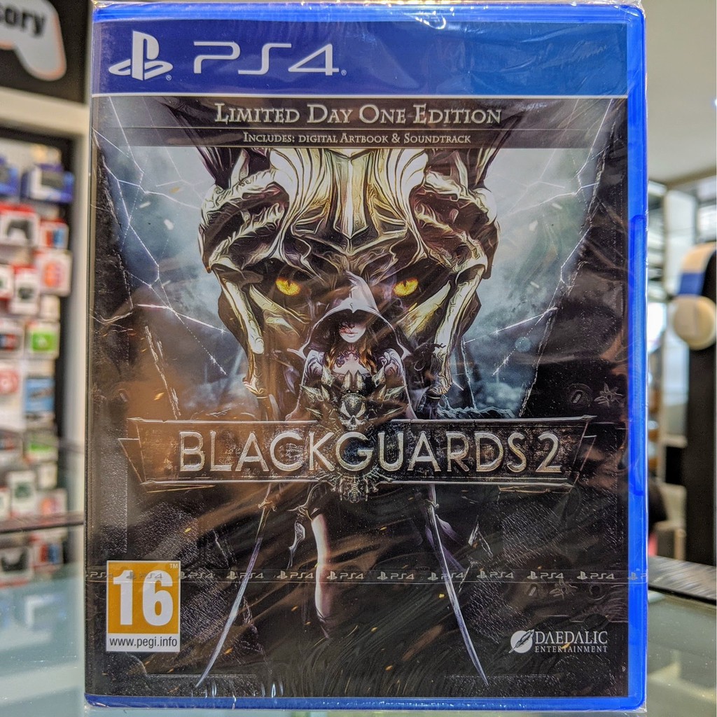 (ภาษาอังกฤษ) มือ1 BlackGuards 2 Limited Day One Edition แผ่นกม PS4 แผ่นPS4 (Blackguard 2 Black ...