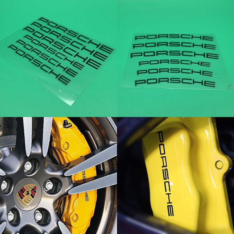 Porsche caliper stickers macan Cayenne Cayman taycan 718 Boxster 911 ...