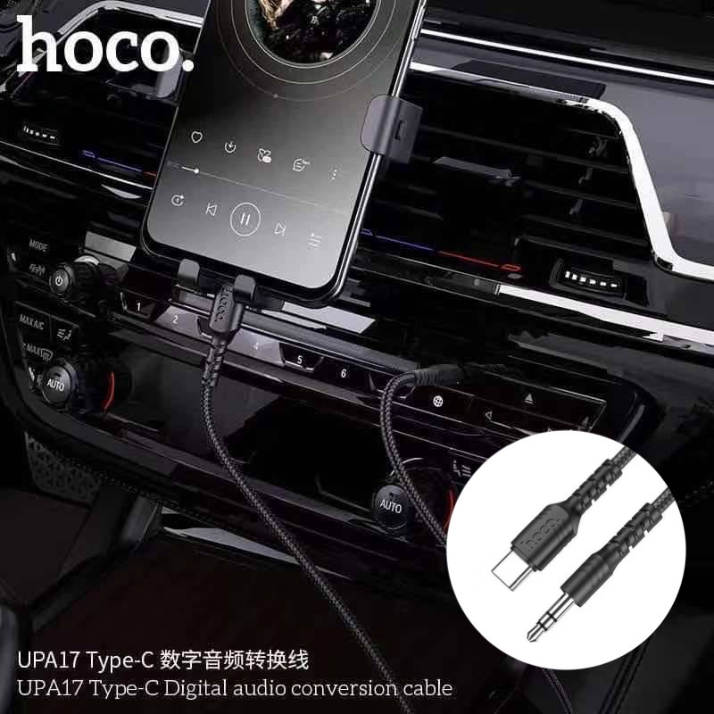 Hoco UPA17 Type-C To 3.5 mm. Aux Cable สายเชื่อมต่อสัญญาณเสียง Type-C ออก Aux | Shopee Thailand