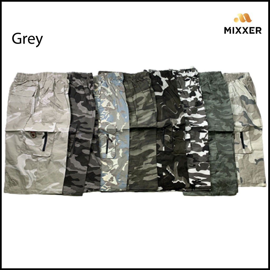 SELUAR PENDEK LELAKI CORAK ASKAR FREE SIZE/ MEN'S PANTS CAMOUFLAGE MID ...