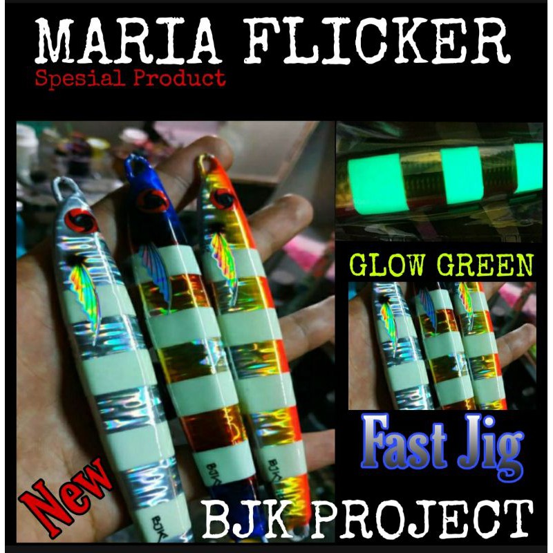 Metal Jig Maria Flicker GID รุ่น BJK | Shopee Thailand