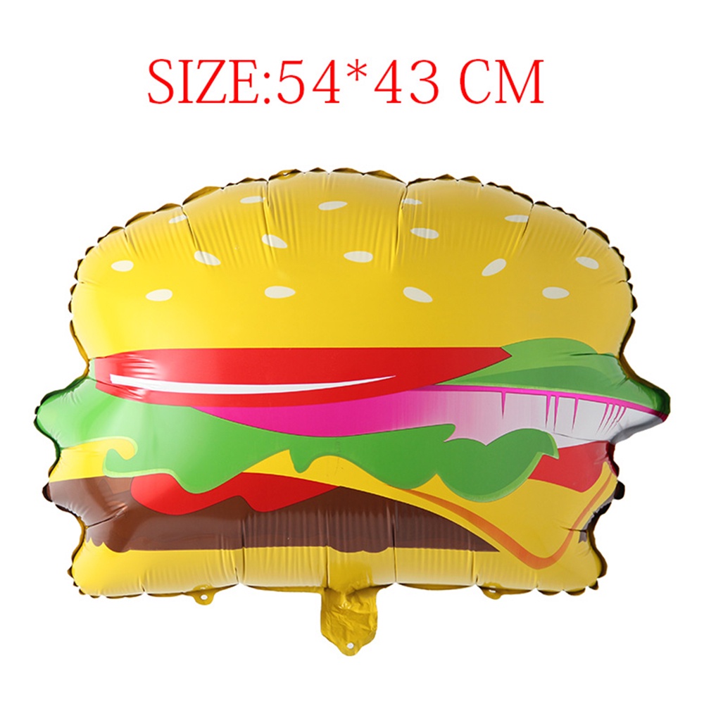 Cartoon big Hamburg ice cream Popcorn cake donut Pizza fruit food ...