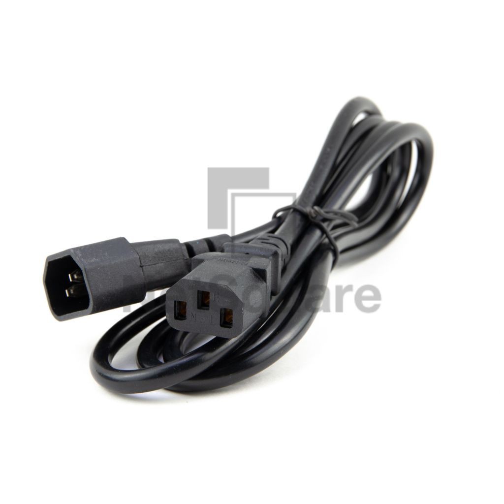 ♙AC Power Cable Male to Female (C13 C14) สำหรับ คอมพิวเตอร์ จอ For ...