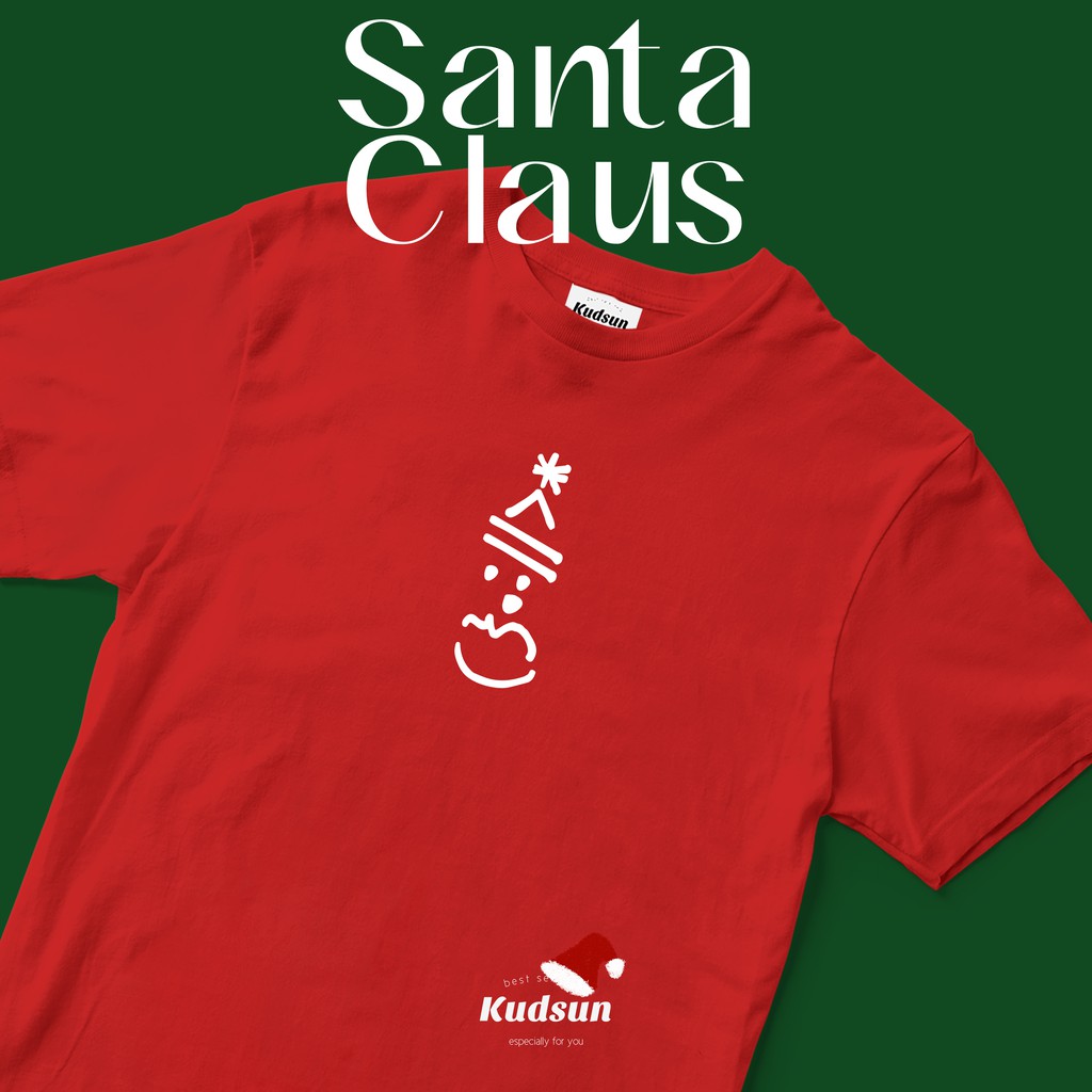 เสื้อยืด Kudsun's Holiday Collection - Santa Claus | Shopee Thailand
