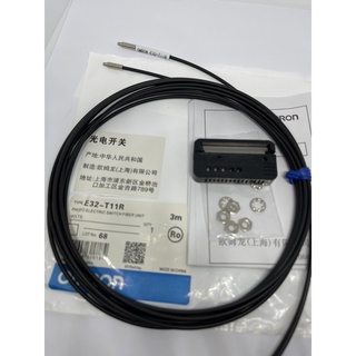 E32-T11R สายไฟเบอร์ ออฟติค Fiber optic sensor through-beam M4 head high ...
