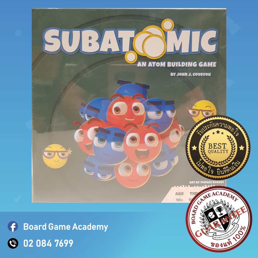 Subatomic Board Game บอร์ดเกม ของแท้ เกม วิทยาศาสตร์ อะตอม เคมี ...