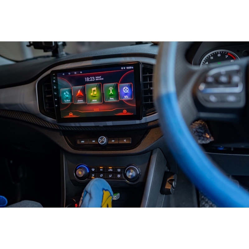 จอ Andriod จอตรงรุ่น MG3 ปี2018-2020 ขนาด 9นิ้ว แบ่ง 2จอ Andriod V.10 ...