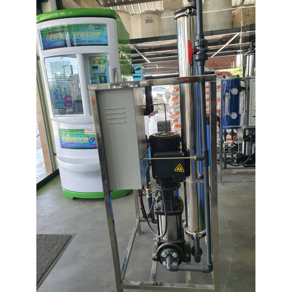 เครื่องกรองน้ำ Ro 6 คิว [กำลังการผลิต 6000 ลิตร/วัน] สำหรับโรงงานอุสห ...