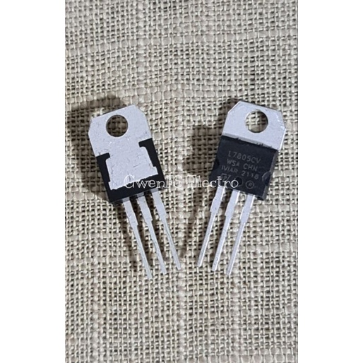 ตัวควบคุม IC 7805 L7805 L7805CV LM7805 ST, ทรานซิสเตอร์ L7805 by ST ...