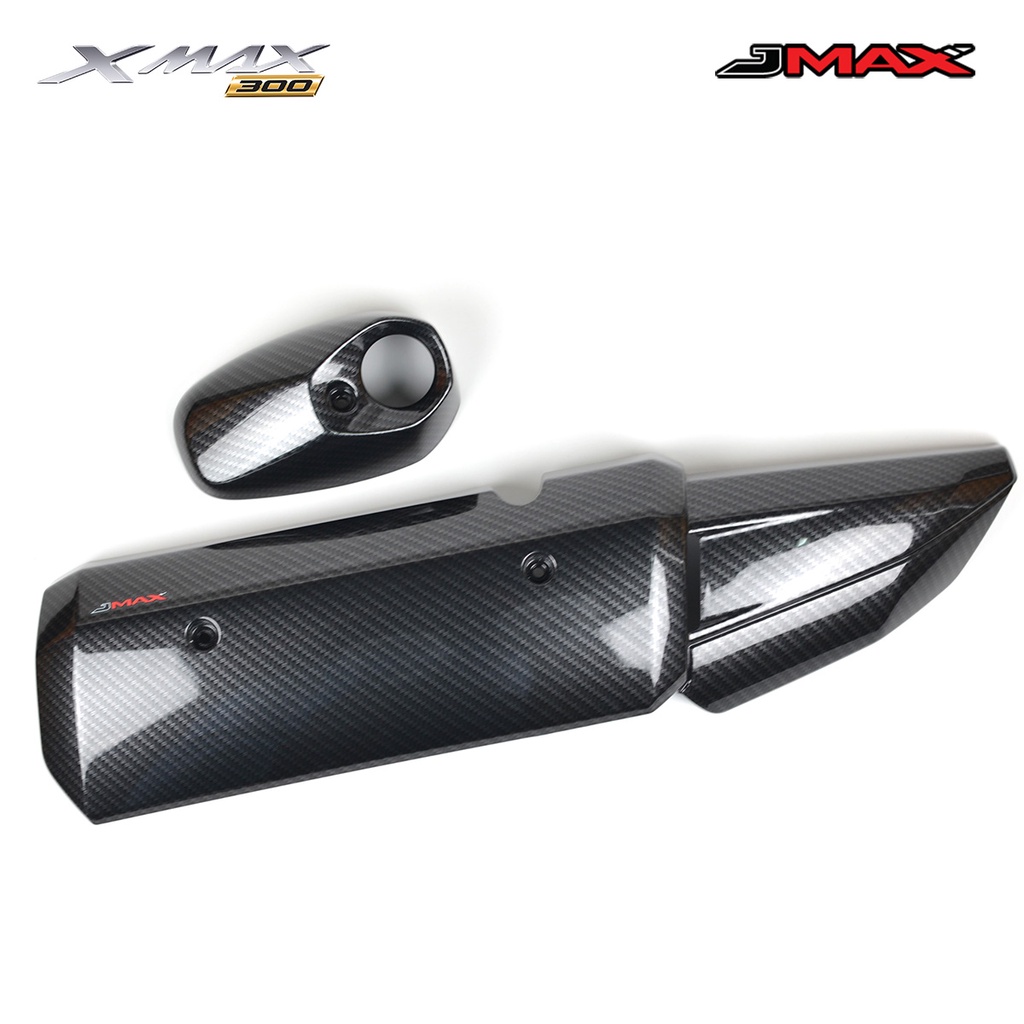 ชุด 2 ชิ้น กันร้อนใหญ่ ครอบปลายท่อ XMAX 300 2017-23 JMAX 2 ชิ้น ตรงรุ่น ...