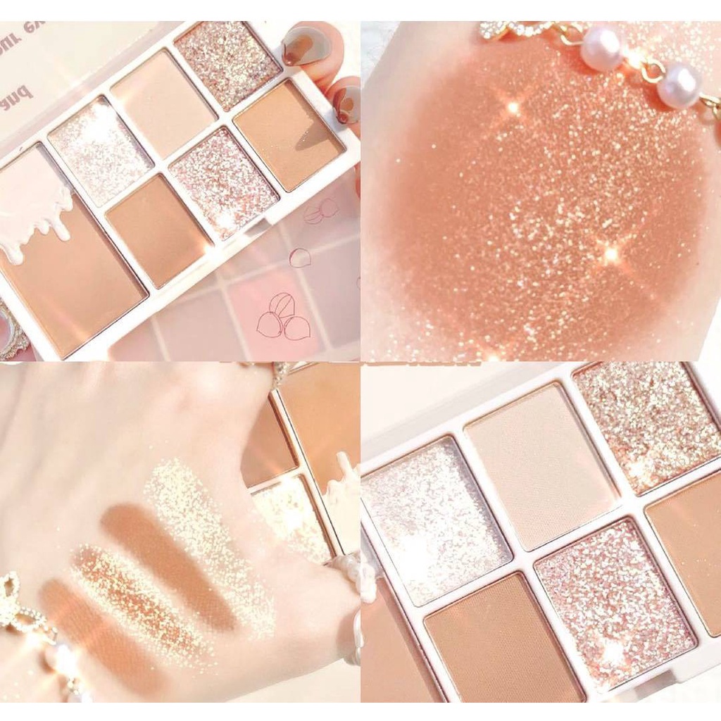 7 Colors Matte Pearly Shiny Eyeshadow Palette Kit | Shopee Thailand