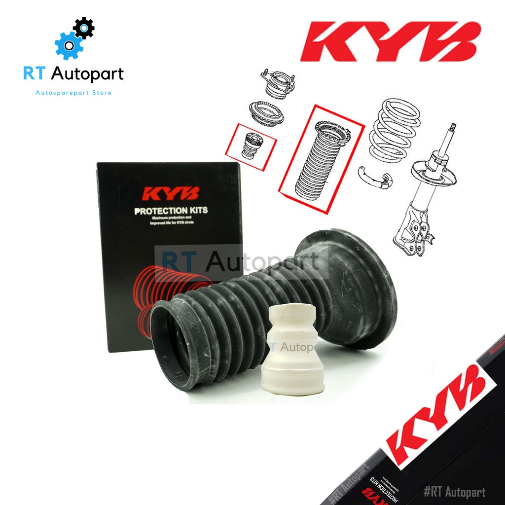 KYB (ชุด) ยางกันฝุ่นโช้ค กันกระแทกโช้คหน้า Honda Civic FB ปี12-15 / กัน ...