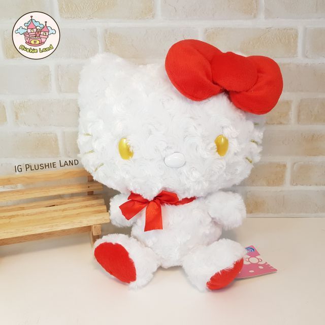 12 Inch White and Red Hello Kitty Plush Doll | Shopee Thailand