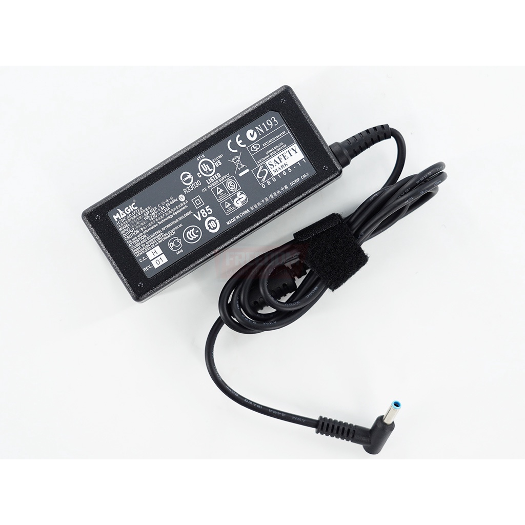 สายชาร์จโน๊ตบุ๊ค Adapter ใส่ HP19.5V 3.33A (4.5*3.0mm) 65W หัวสีฟ้า มี ...