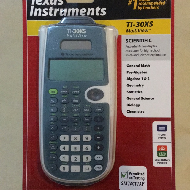 เครื่องคิดเลข Texas Instruments รุ่น TI-30XS MultiView | Shopee Thailand
