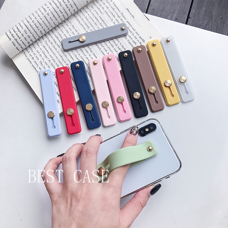 Wrist Band Hand Band Finger Grip Mobile Phone Holder Stand Push Pull ...