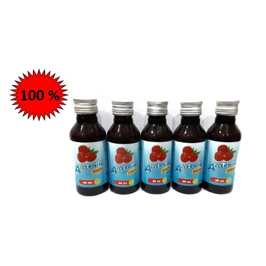 ALLERNIN SYRUP 100% สูตรเข้มข้นปริมาณ 60 ml. | Shopee Thailand