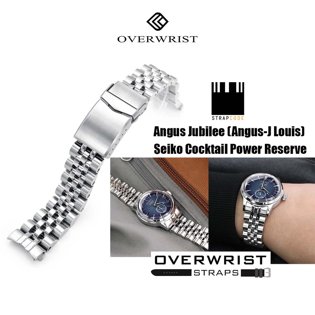 สายนาฬิกา Strapcode รุ่น Angus Jubilee for Seiko Cocktail SRPB41 ...