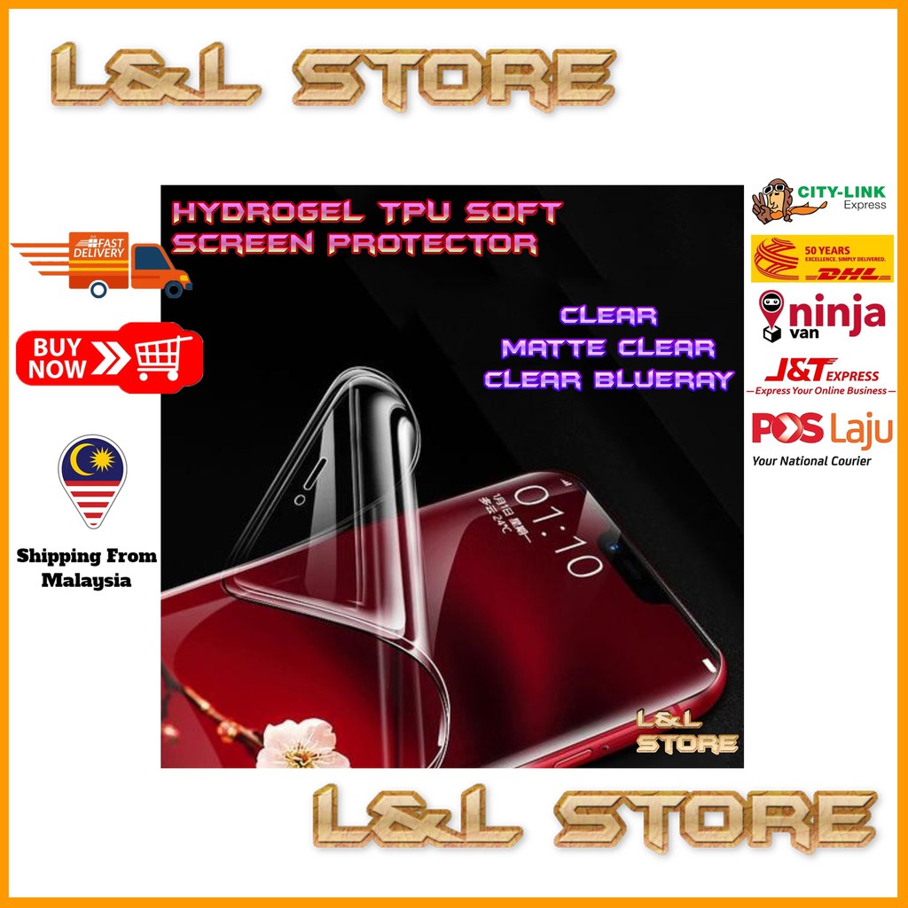 Sharp Aquos R / R2 / Compact / B10 / C10 / D10 ไฮโดรเจล TPU นิ่ม ป้องกันหน้าจอ | Shopee Thailand