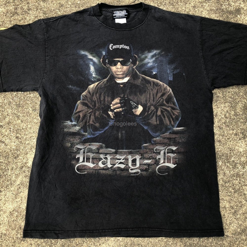 Vtg Eazy E Ruthless Records เสื้อยืดลําลอง แขนสั้น คอกลม พิมพ์ลายโลโก้ ...