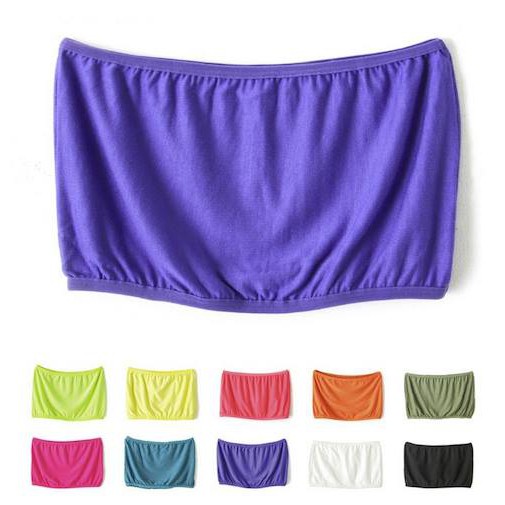 SAFETY BRA เกาะอกกันโป๊ (ตัวสั้น) มียางยืดทั้งด้านบน งานเกาหลี พร้อมส่ง ...