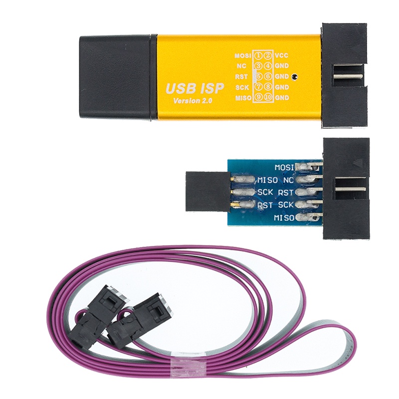 ใหม่ บอร์ดอะแดปเตอร์โปรแกรมเมอร์ Usbasp Usbisp Avr Usb Isp Usb Asp