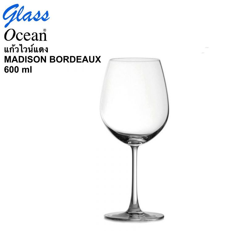 GLASS 015A21B แก้วไวน์ OCEAN MADISON BORDEAUX 600 ml (A2) | Shopee Thailand