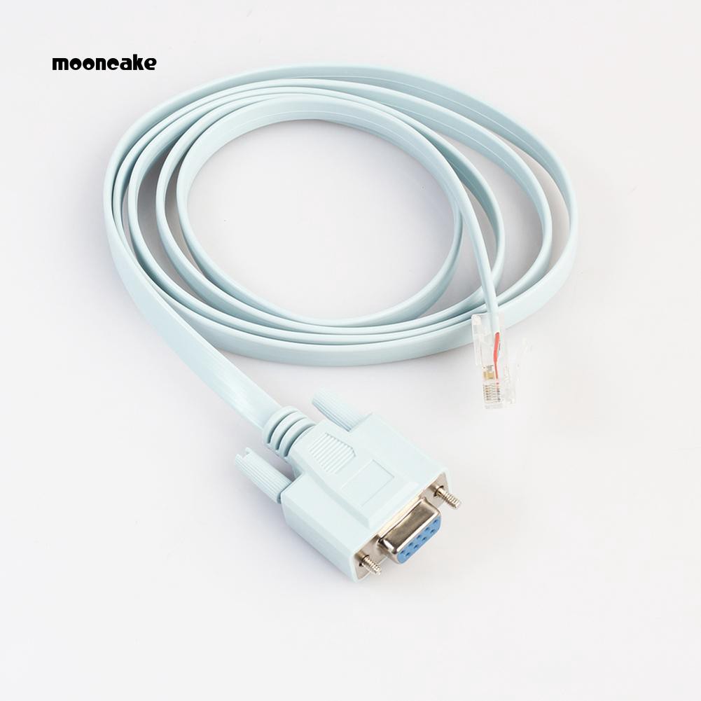 ☼Mooncake☼5ft 9Pin DB9 Serial RS232 to RJ45 Cat5 Ethernet Console ...