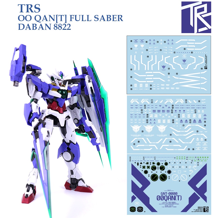 ดีคอลน้ำ [TRS] 8822 + 882FS set OO QAN[T] MG FULL SABER DABAN 1/100 ...