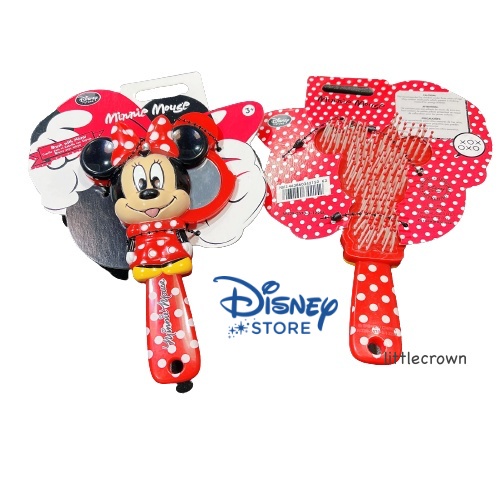 ( Authentic Disney ) หวีแปรงพร้อมกระจก Minnie mouse Brush with mirror ...
