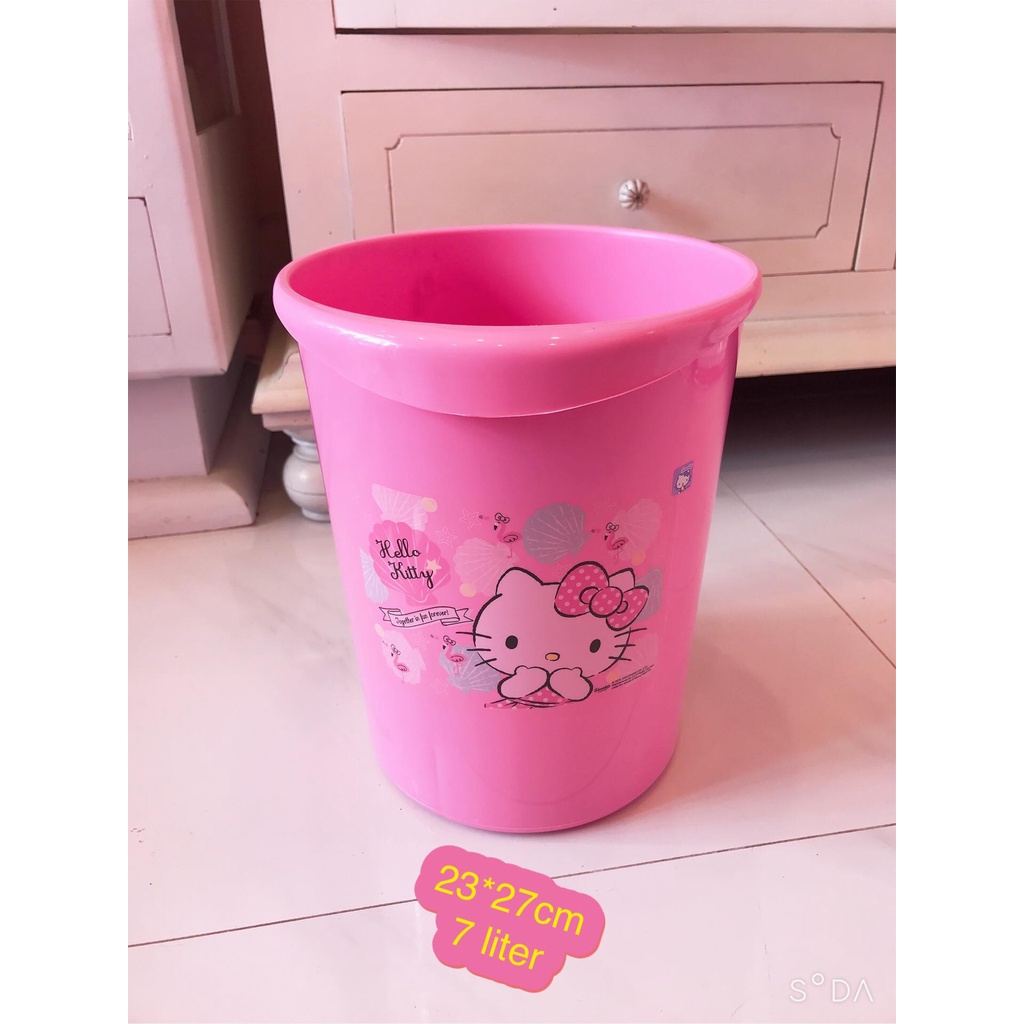 ถังผงกลมคิตตี้ Hello Kitty Trash Bin ขนาด 7 ลิตร ลิขสิทธิ์แท้ | Shopee ...