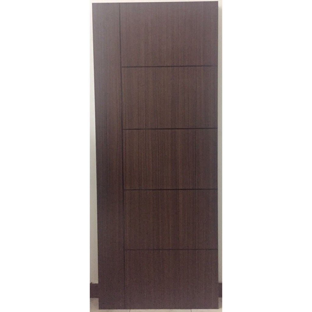ประตู upvc เคลือบลามิเนตลายไม้ G5C น้ำตาลเข้ม ขนาด 70x200 / 80x200 ...