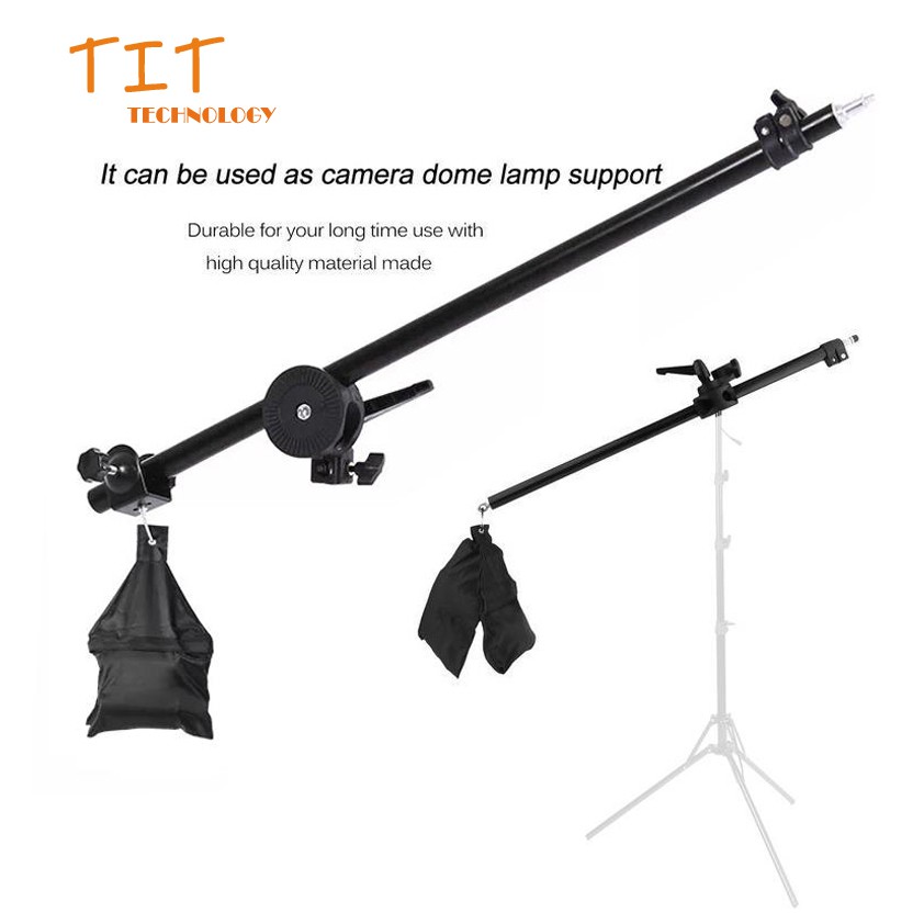 Camera Cross Arm Telescopic Boom Arm Studio Photo Stand Top Light ...
