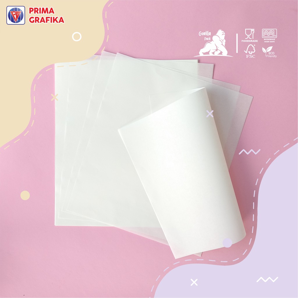 Prima Graphics Foodgrade Bread Paper 25x64 cm Greaseproof - Wrap Paper ...