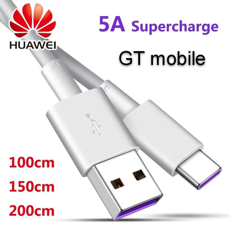 สายชาร์จ Huawei Cable Super Charge Type C (หัวใหญ่) ของแท้ รองรับ ...