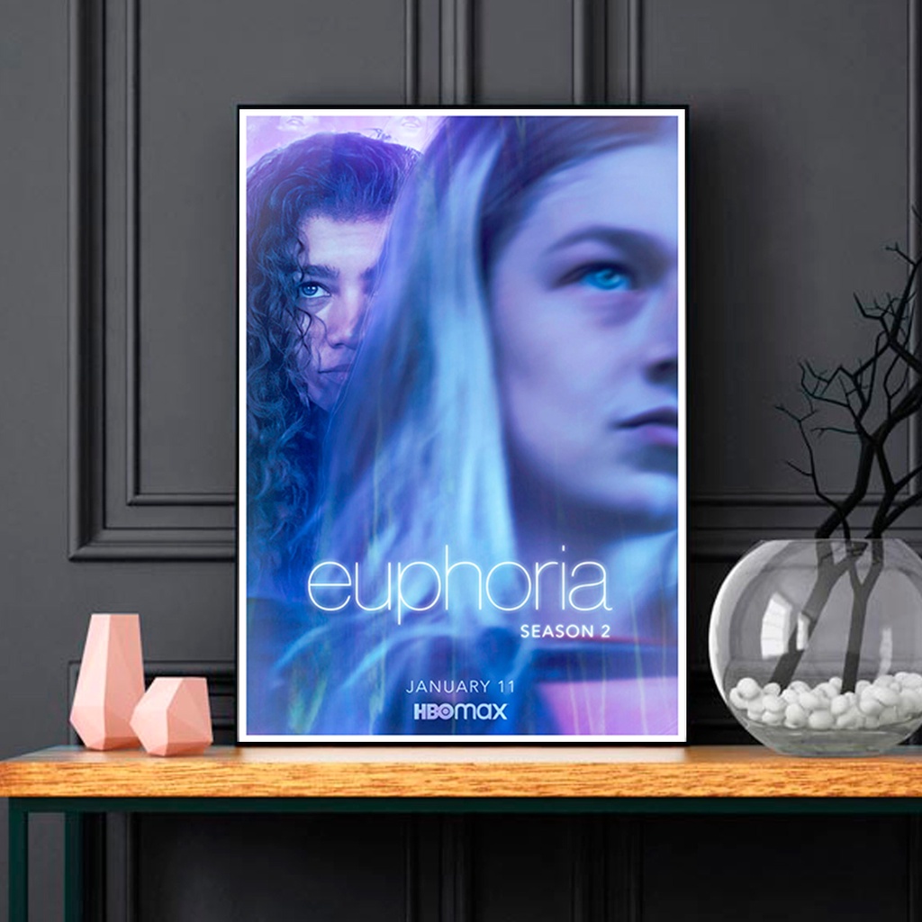 Euphoria TV Series Poster : Zendaya และ Jacob Elordi โปสเตอร์ซีรีย์สุด ...