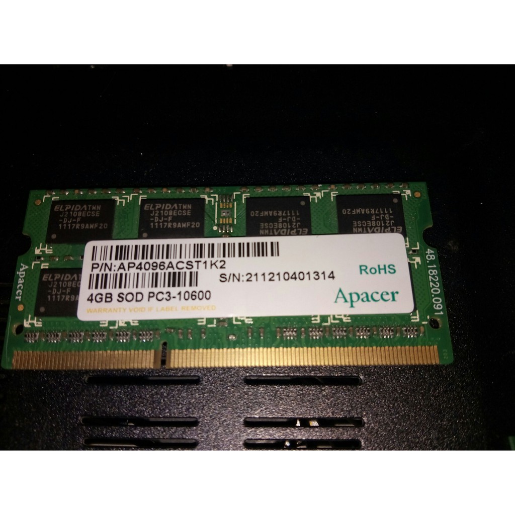 แรมโน๊ตบุ๊ค Ram Notebook Ram Apacer 4GB DDR3-1333 มือสอง | Shopee Thailand