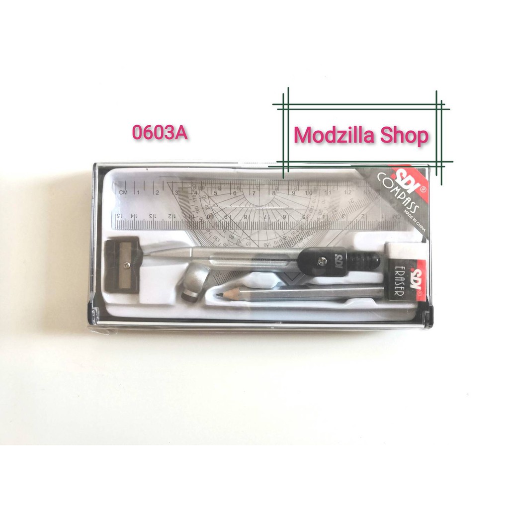 SDI เอสดีไอ ชุดวงเวียนพร้อมอุปกรณ์ เรขาคณิต SDI COMPASS SET | Shopee ...