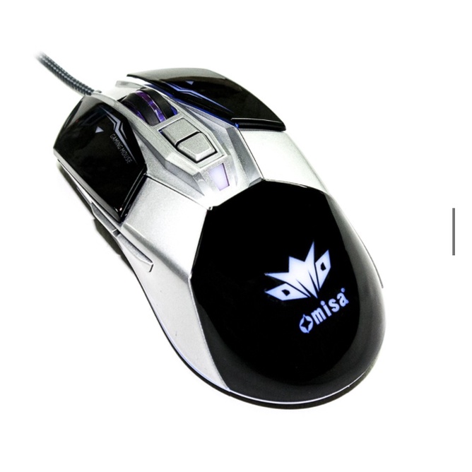 Omisa By Oker OM-018 Gaming Mouse เมาส์เกมส์มิ่ง - Black/White | Shopee ...