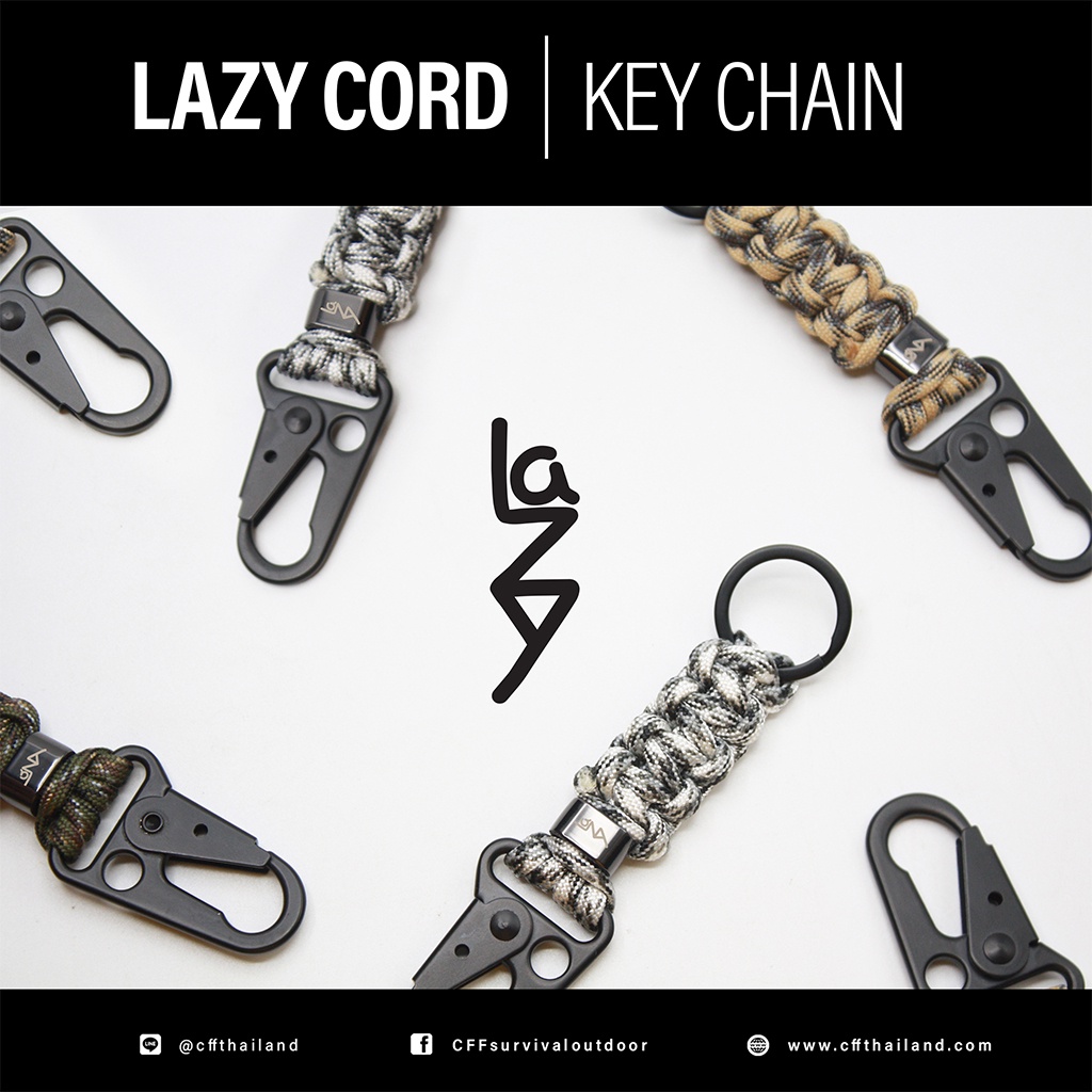 Lazy Handcraft Lazy Cord Key Chain (พวงกุญแจ สแนปลิ้งค์) | Shopee Thailand