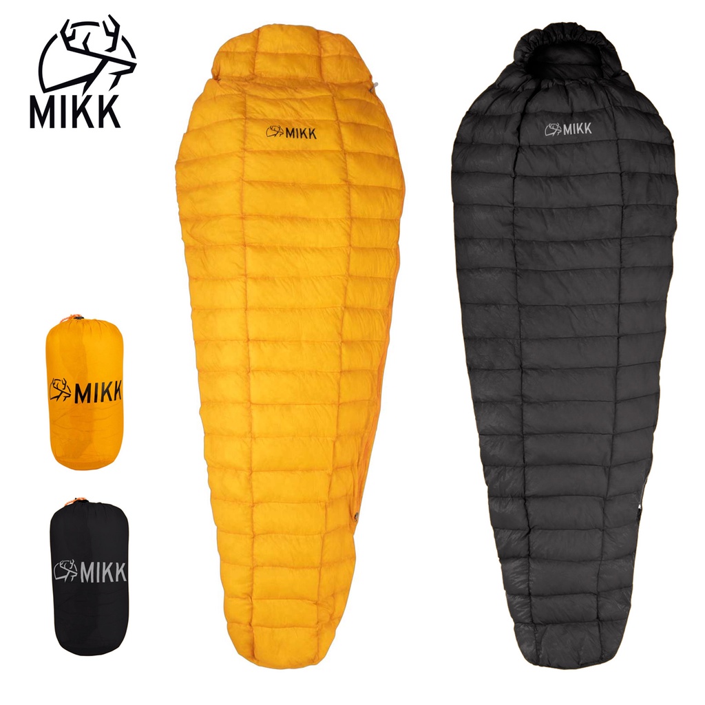 ถุงนอน Mikk แบบ Ultralight ขนห่าน FP800+ เรท 15-8°C หนัก 395 กรัม มี ...