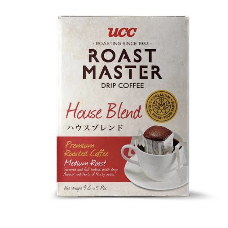 UCC Roast Master Medium Roast Drip coffee 9g×5packs ยูซีซี กาแฟดริพ 9 กรัม 5 ซอง | Shopee Thailand