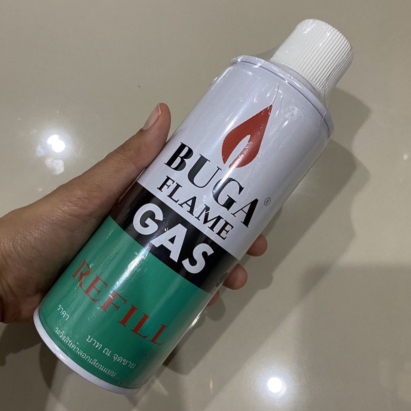 แก๊สกระป๋อง Buga gas สำหรับเติม ไฟแช็ก | Shopee Thailand