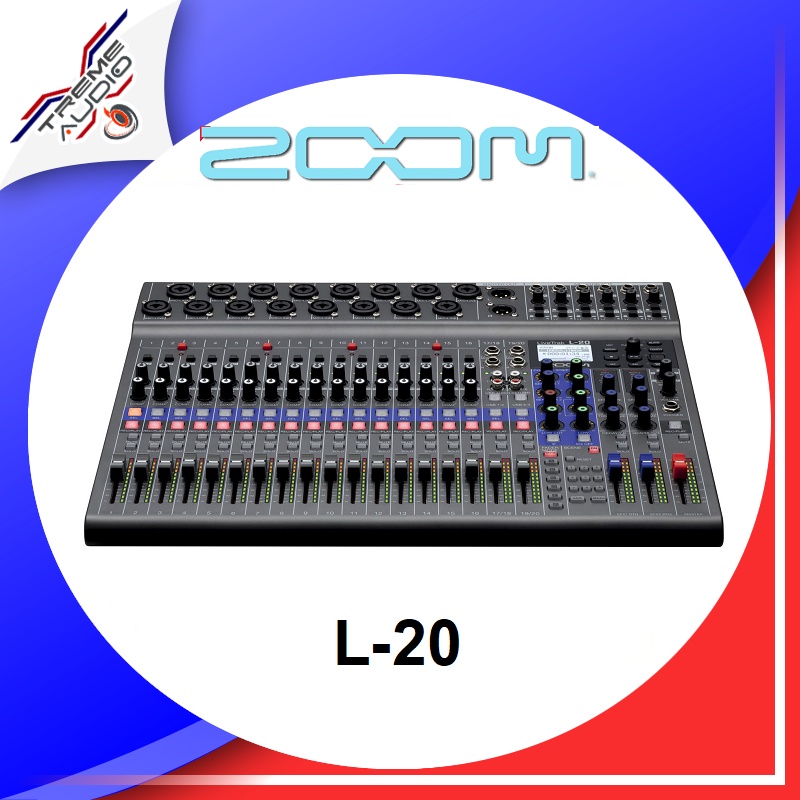 Zoom LiveTrak L20 20-Input Digital Mixer & Multitrack Recorder มิกเซอร์ ...