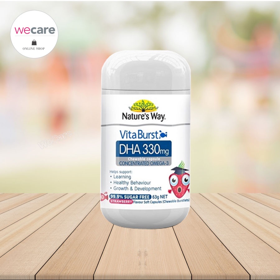 Nature's Way Vita Burst DHA 330 mg เนเจอร์สเวย์ ไวต้าเบิร์ต ดีเอชเอ 50 แคปซูล | Shopee Thailand