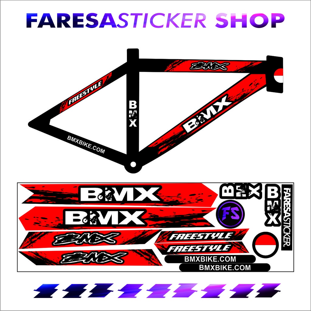 Bmx BIKE DECAL STICKER สไตล์ ABSTRACT ทั้งหมดหลากหลาย | Shopee Thailand